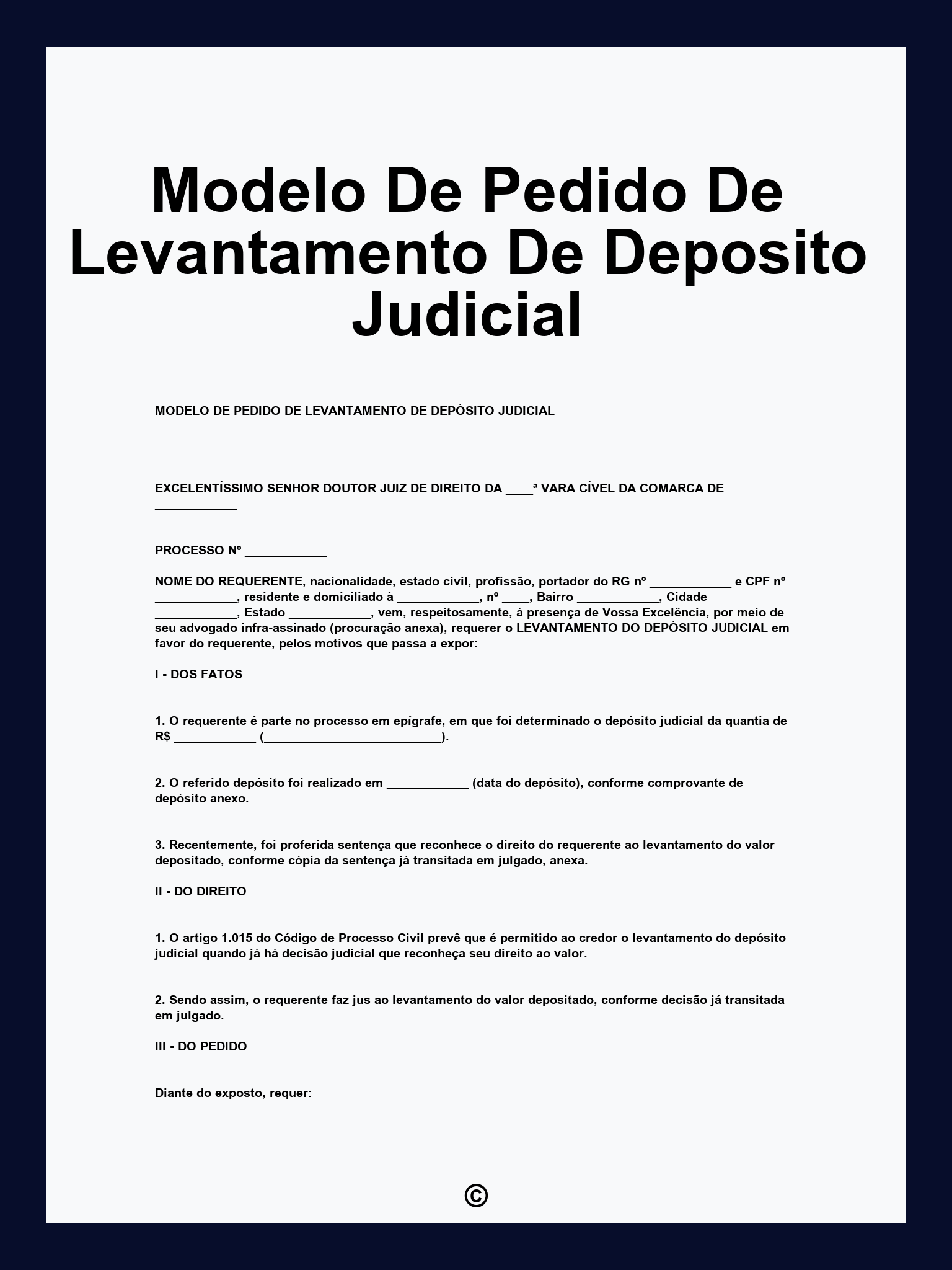 Modelo De Formulario De Deposito Direto